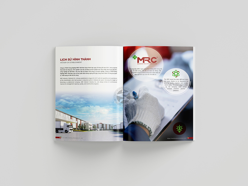 DỰ ÁN THIẾT KẾ PROFILE CÔNG TY MRC - Star Design