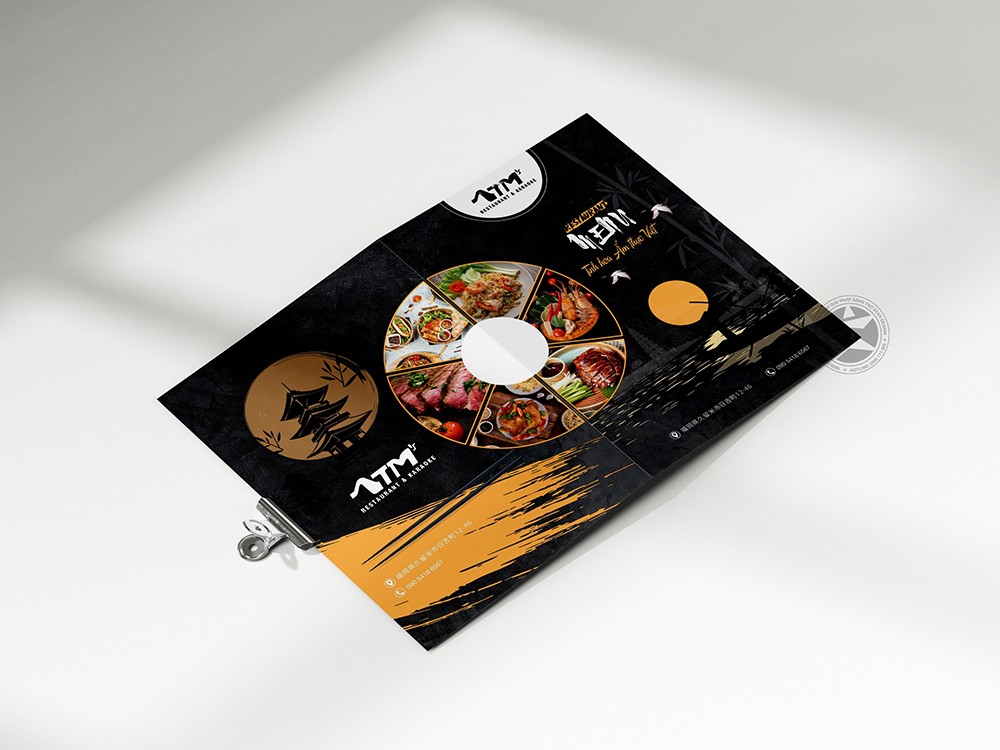 THIẾT KẾ MENU NHÀ HÀNG ATM - Star Design