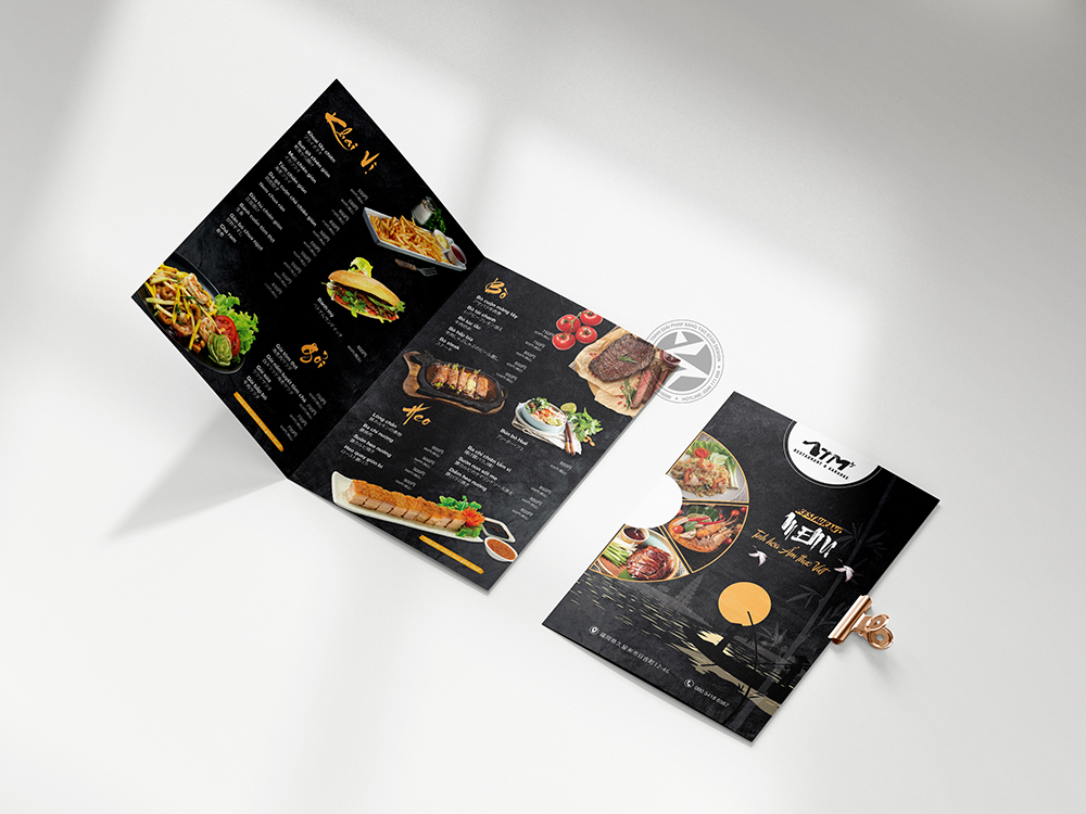 THIẾT KẾ MENU NHÀ HÀNG ATM - Star Design