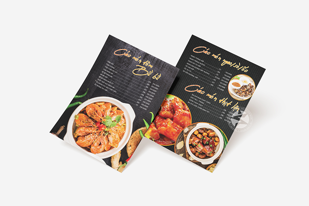 DỰ ÁN THIẾT KẾ MENU NHÀ HÀNG THIÊN PHÚC - Star Design