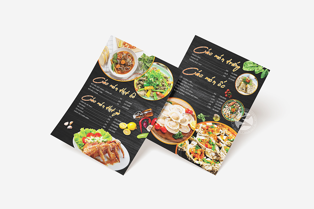 DỰ ÁN THIẾT KẾ MENU NHÀ HÀNG THIÊN PHÚC - Star Design