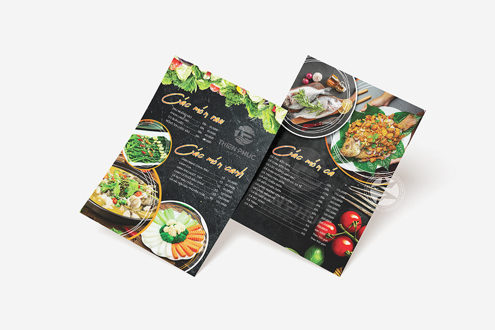 DỰ ÁN THIẾT KẾ MENU NHÀ HÀNG THIÊN PHÚC - Star Design