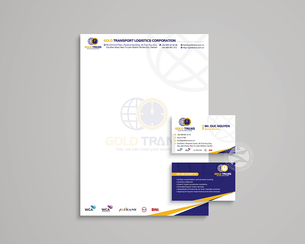 THIẾT KẾ LOGO - NHẬN DIỆN THƯƠNG HIỆU GOLD TRANS - Star Design
