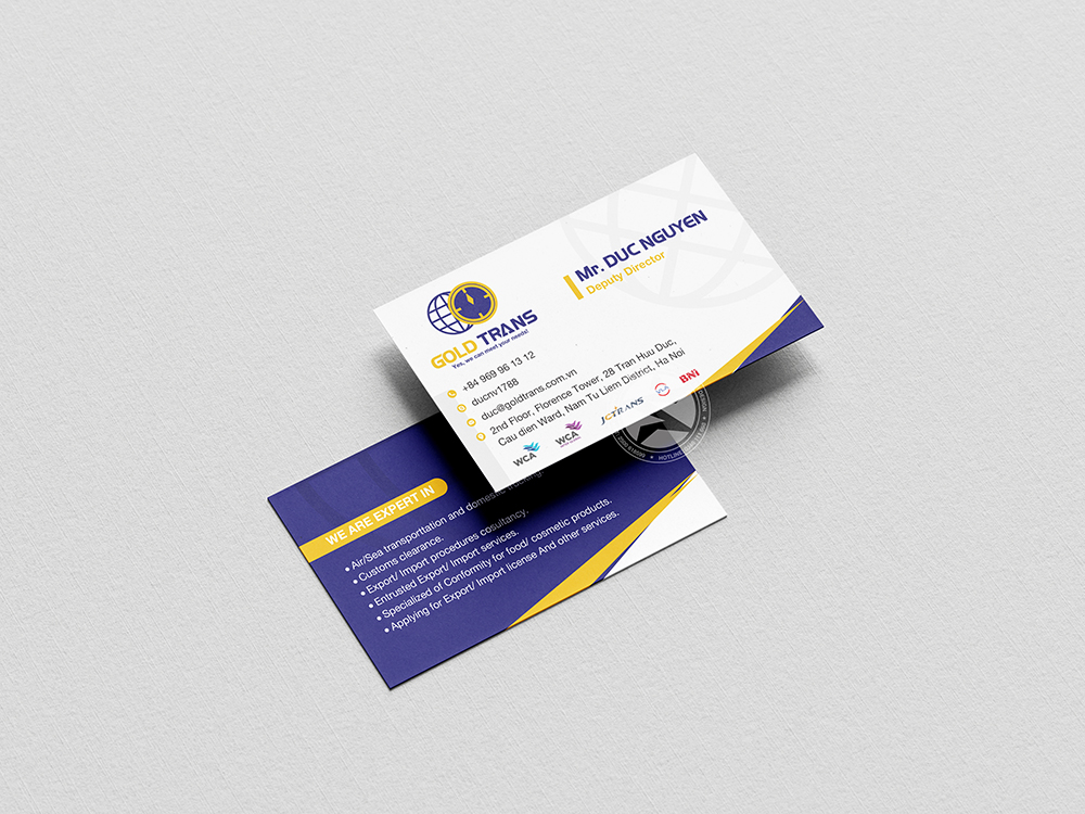 THIẾT KẾ LOGO - NHẬN DIỆN THƯƠNG HIỆU GOLD TRANS - Star Design