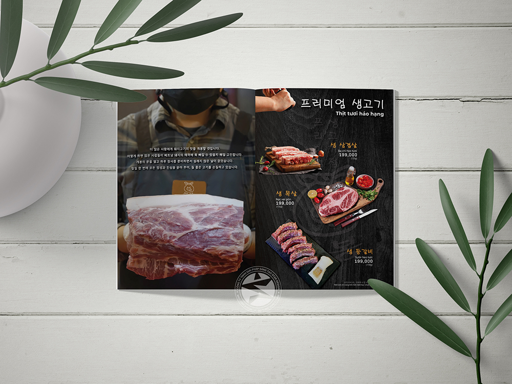 THIẾT KẾ MENU NHÀ HÀNG GAEBONG BBQ - Star Design