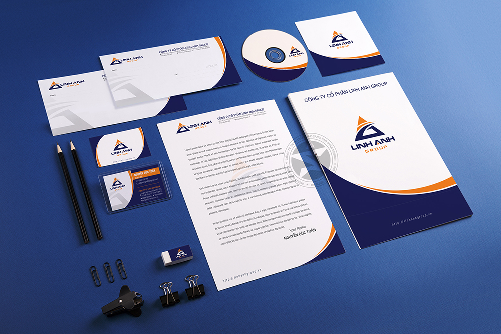THIẾT KẾ LOGO - NHẬN DIỆN THƯƠNG HIỆU LINH ANH GROUP - Star Design