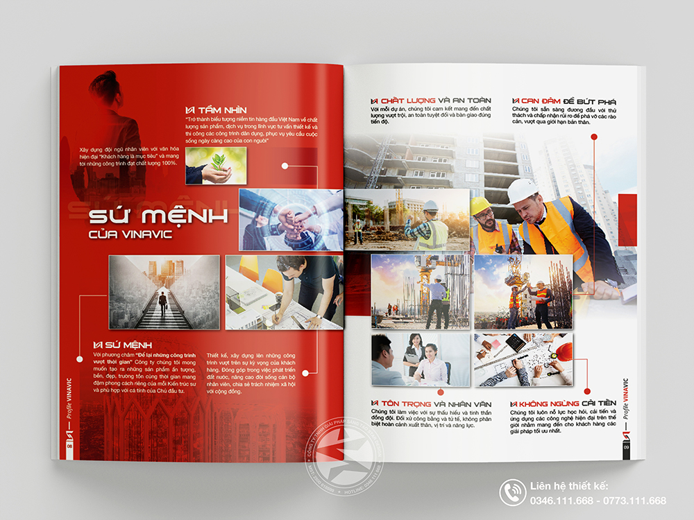 THIẾT KẾ PROFILE CÔNG TY CỔ PHẨN KIẾN TRÚC VINAVIC VIỆT NAM - Star Design