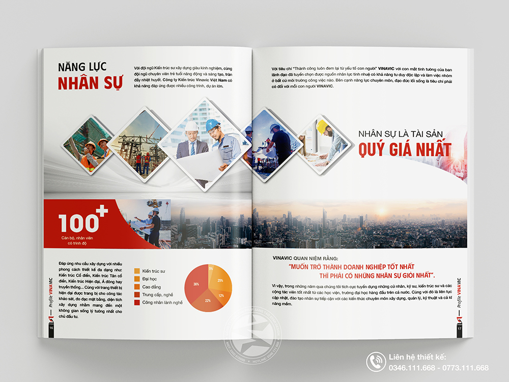 THIẾT KẾ PROFILE CÔNG TY CỔ PHẨN KIẾN TRÚC VINAVIC VIỆT NAM - Star Design