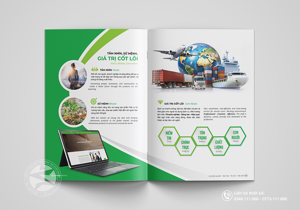 THIẾT KẾ HỒ SƠ NĂNG LỰC CÔNG TY XUẤT NHẬP KHẨU AGRIMEX - Star Design